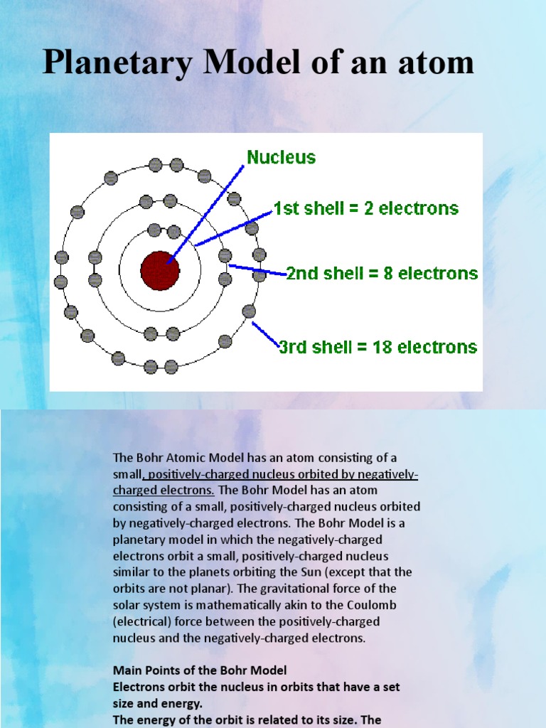 Planetary Model of an Atom | PDF | Electron | Atoms