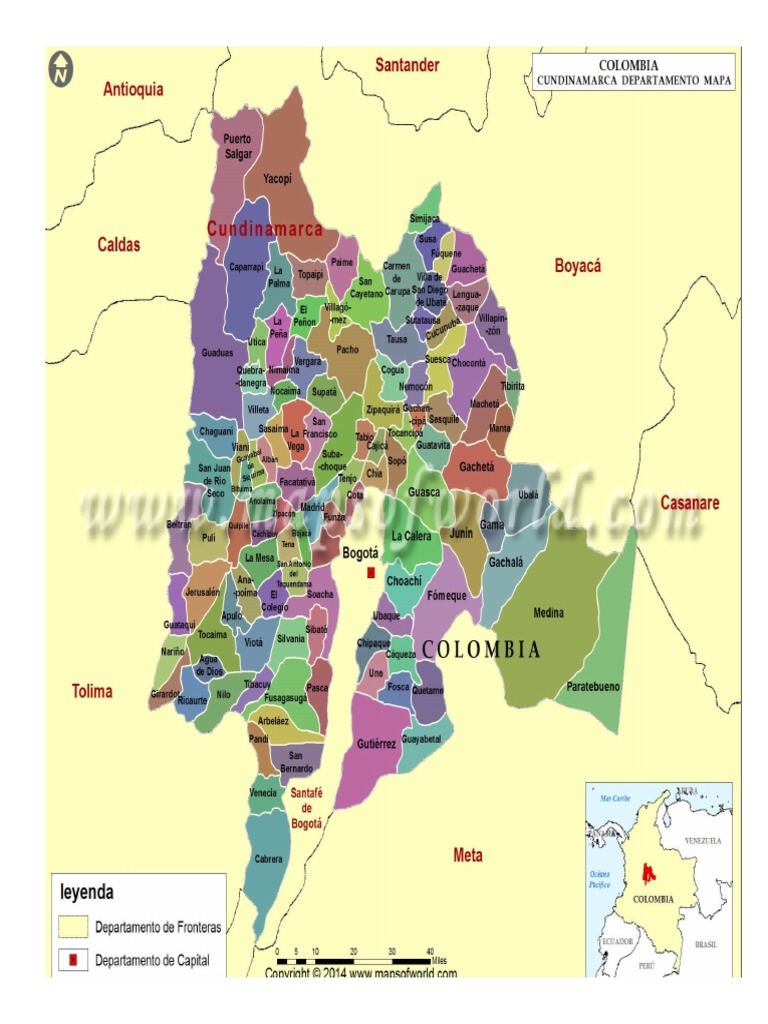 Mapa de Cundinamarca | PDF