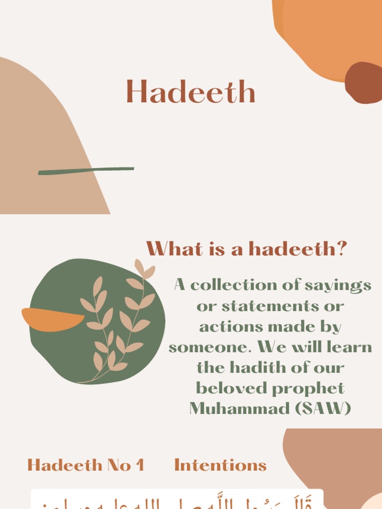 Hadith 1 To 6. | Download Free PDF | Hadith | Religious Faiths