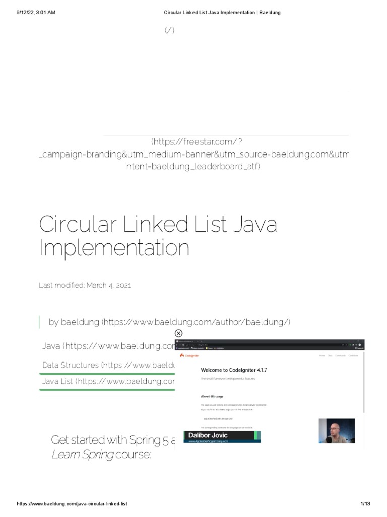 Circular Linked List Pdf Computer Programming Computing 5219