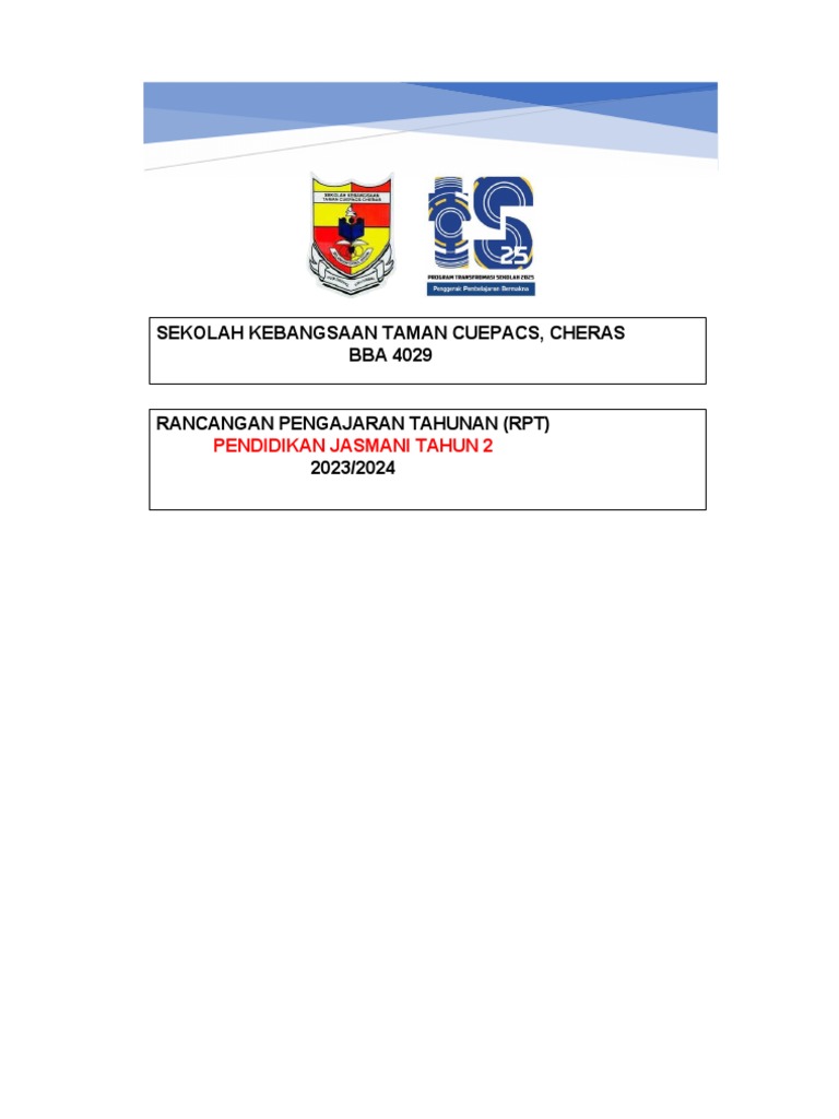 Cover Depan RPT With TS 25 2023 | PDF