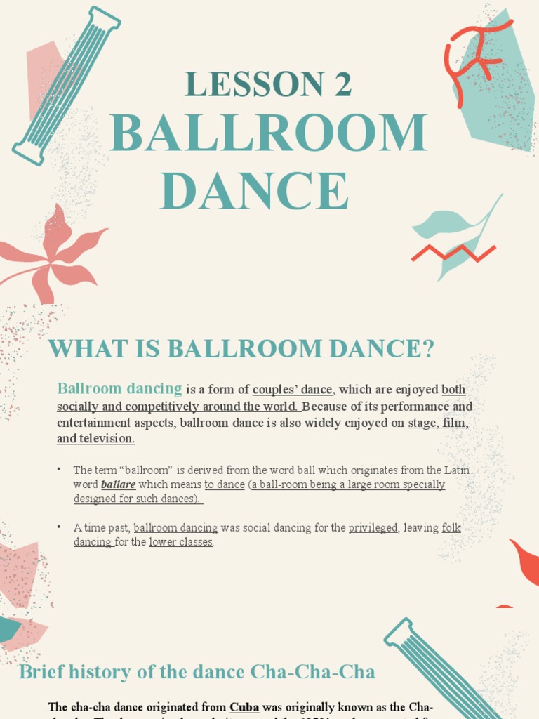 Introduction to Ballroom Dance Basics | PDF