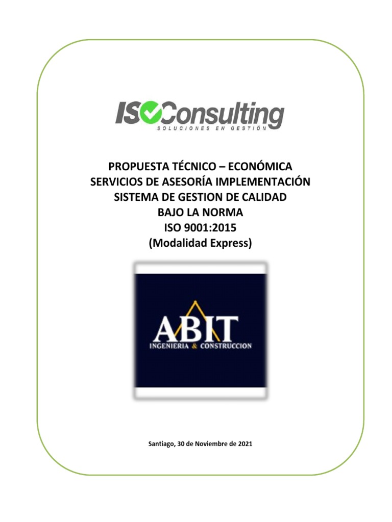Implementación ISO 9001:2015 Express | PDF | Calidad (comercial ...