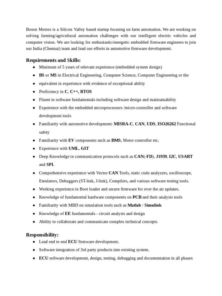 Firmware Engineer Opportunity | PDF | Embedded System | Debugging