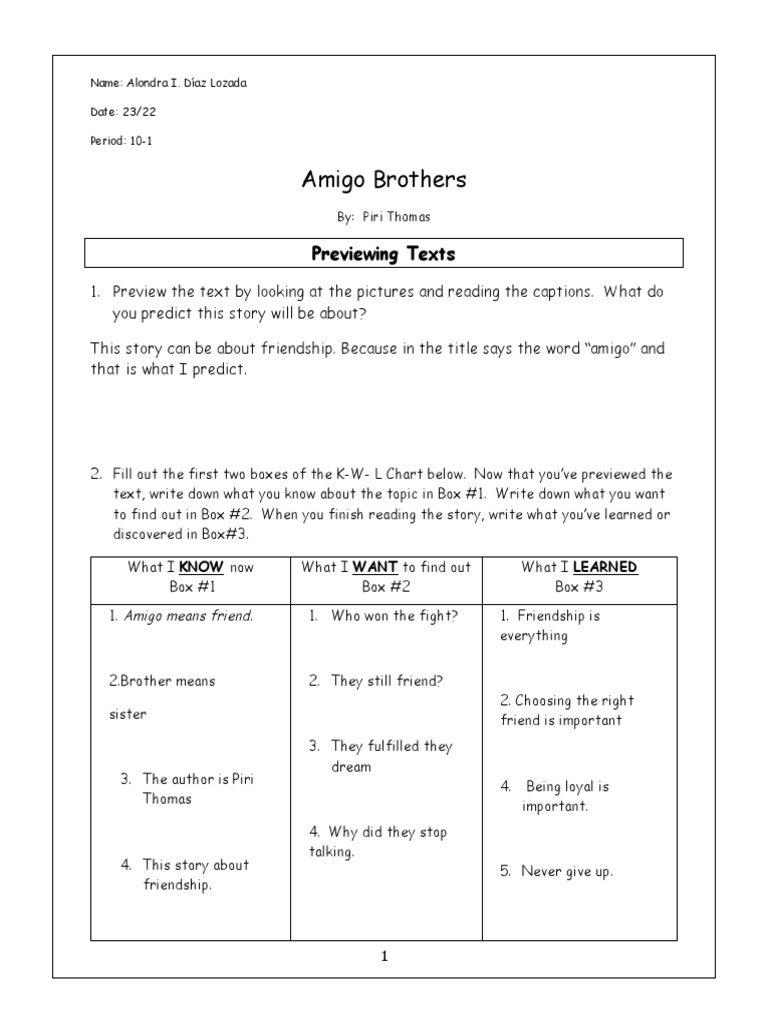 Copia de Amigo Brothers | PDF