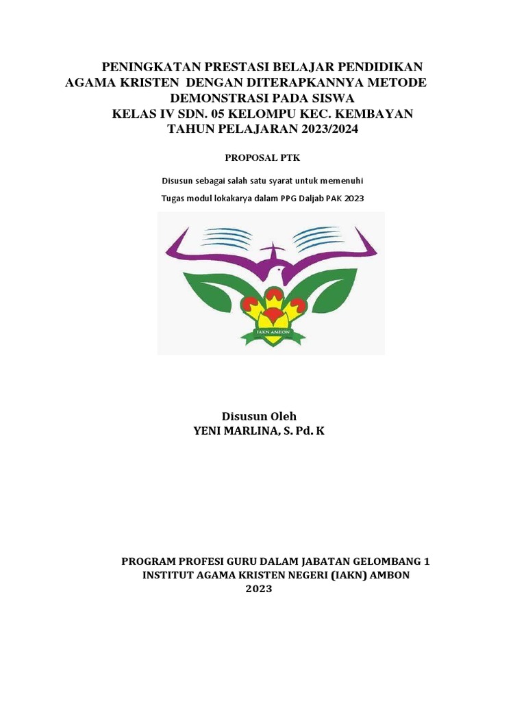 Penelitian Tindakan Kelas (PTK) | PDF