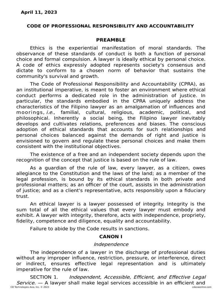 CPRA | PDF | Conflict Of Interest | Lawyer