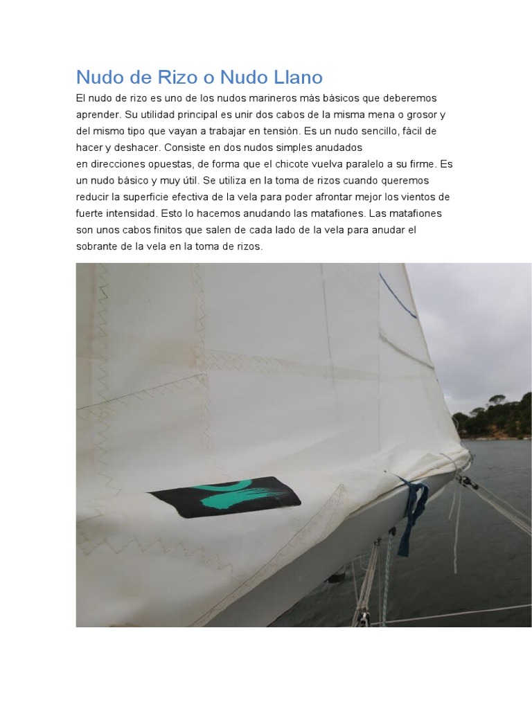 Nudo de Rizo o Nudo Llano | PDF