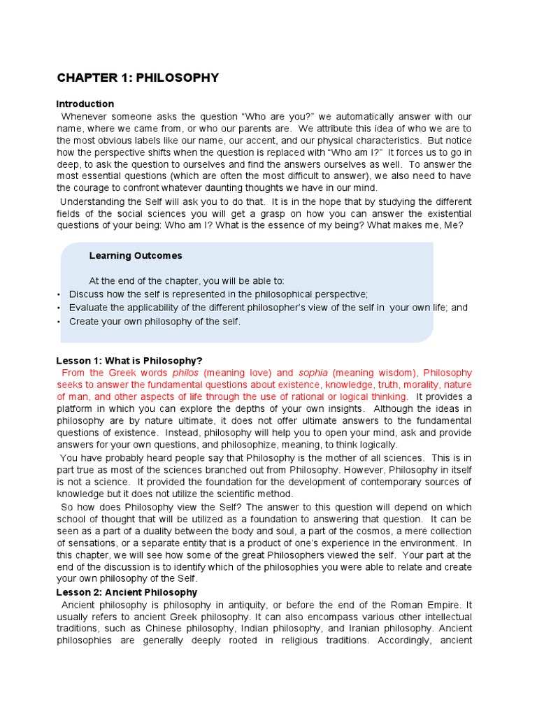 Midterm Learning Guide Understanding The Self | PDF