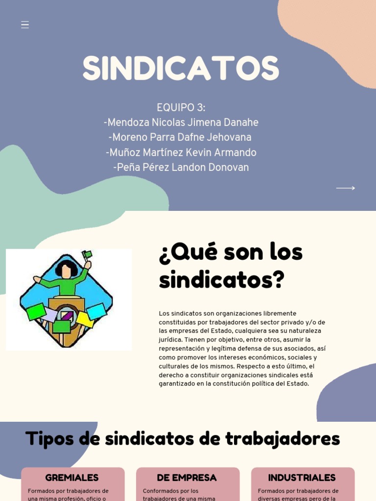 Sindicatos | PDF | Sindicato | Economias