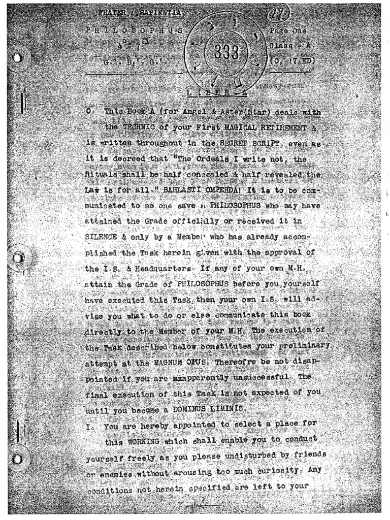 Choronzon Club Document 3 Min | PDF