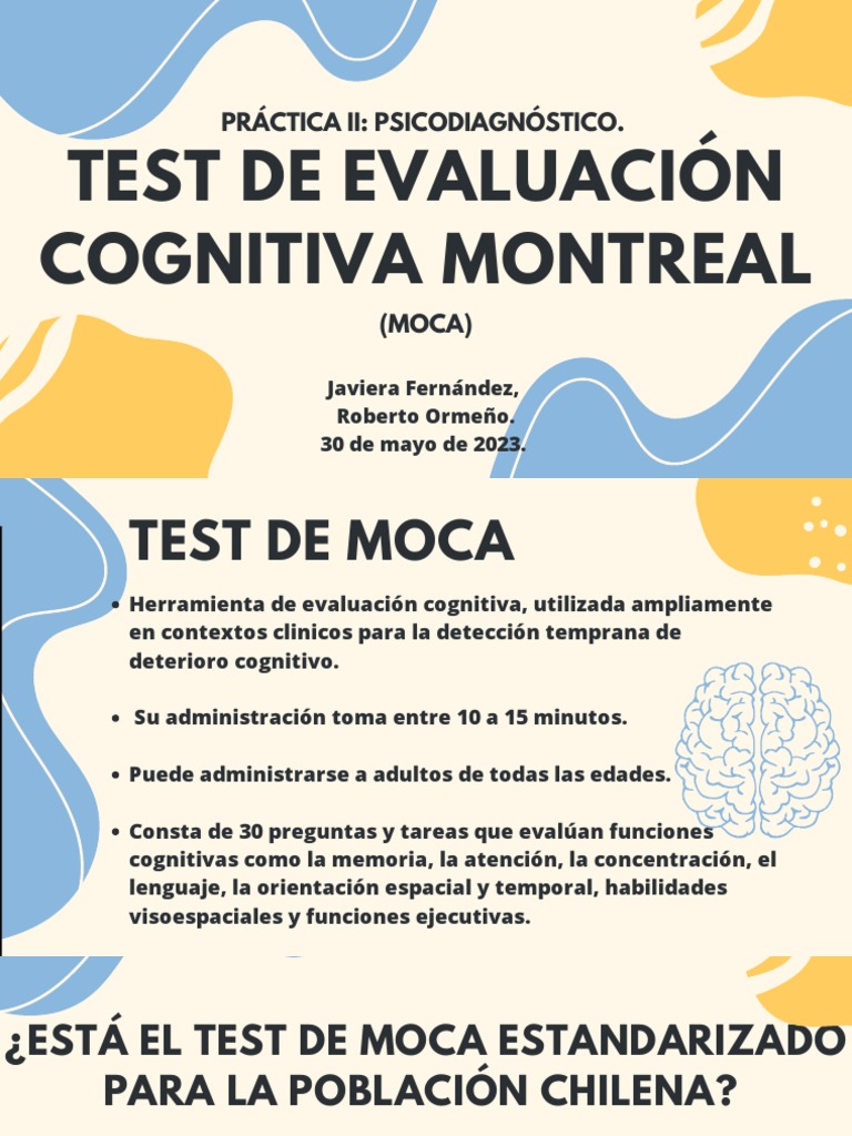 Test de Evaluación Cognitiva de Montreal | PDF
