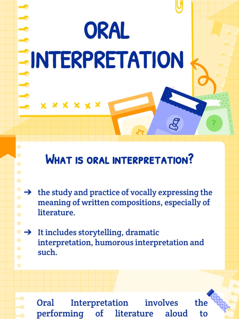 Oral Interpretation | PDF