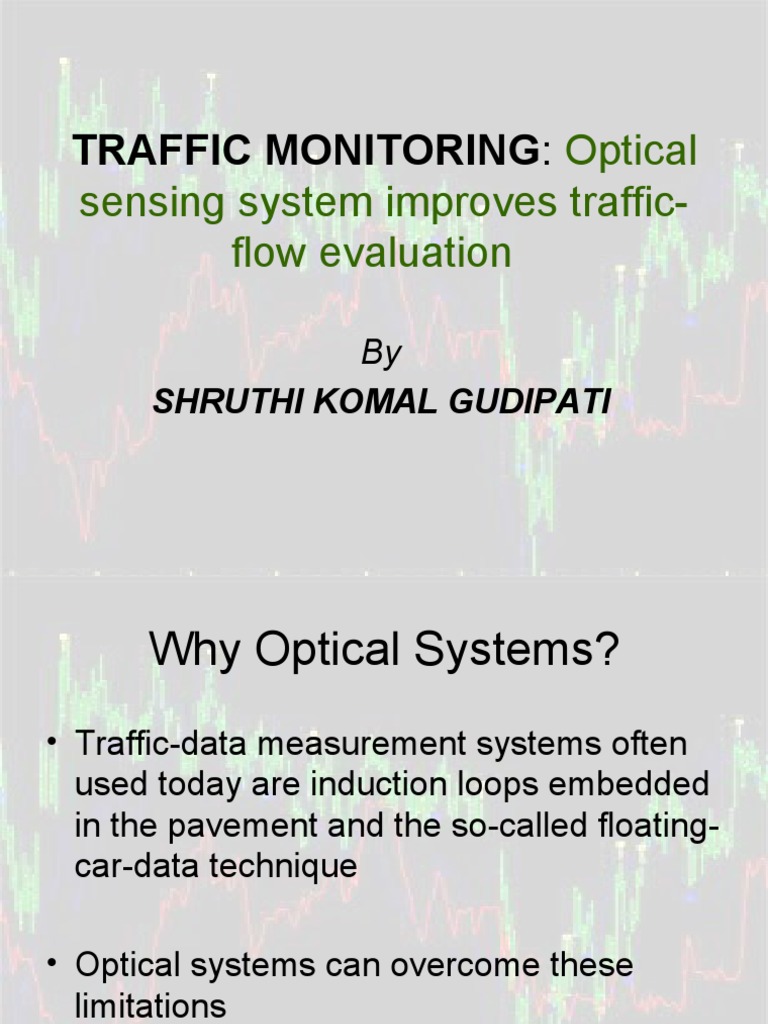 Optical Traffic Monitoring Tech | PDF | Traffic | Embedded System