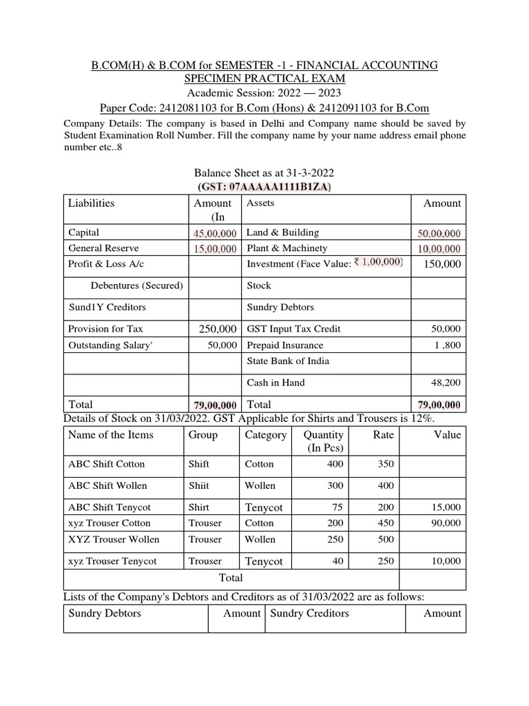 Tally GST Question 2 | PDF | Finance & Money Management