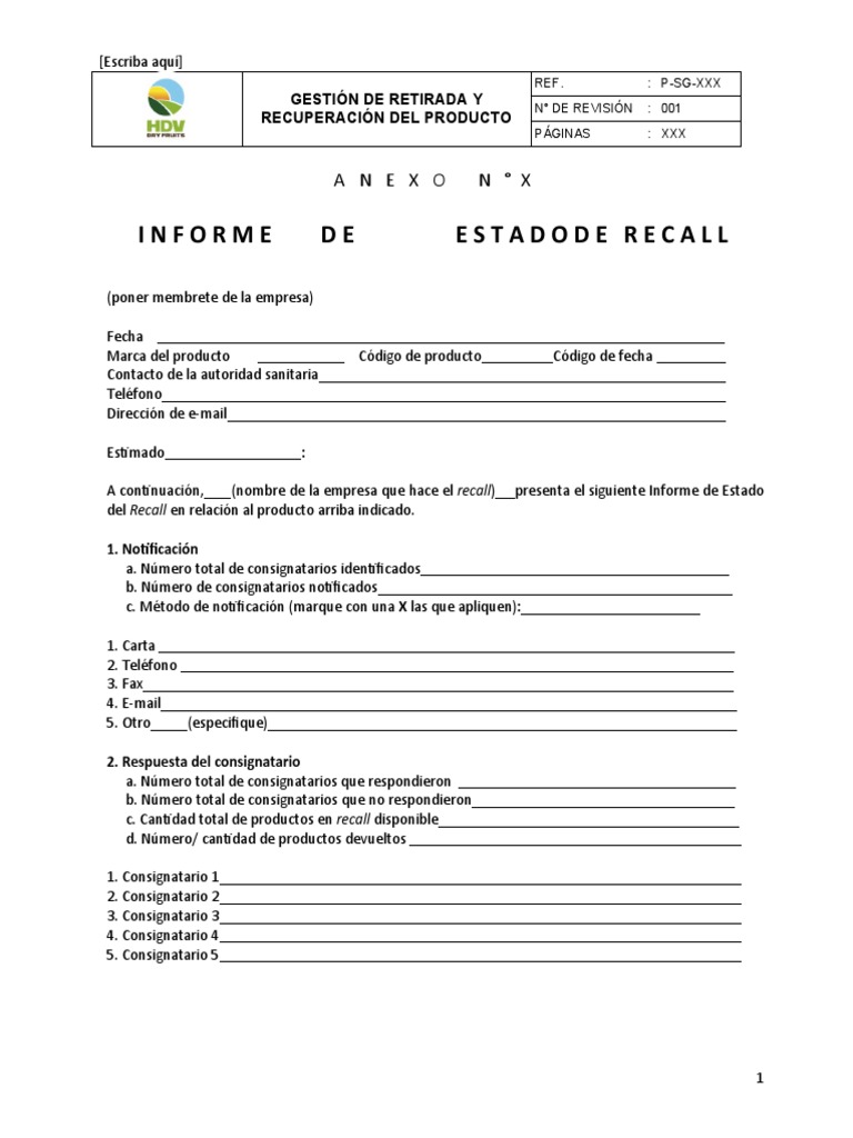 Manual Recall FINAL V3 | PDF