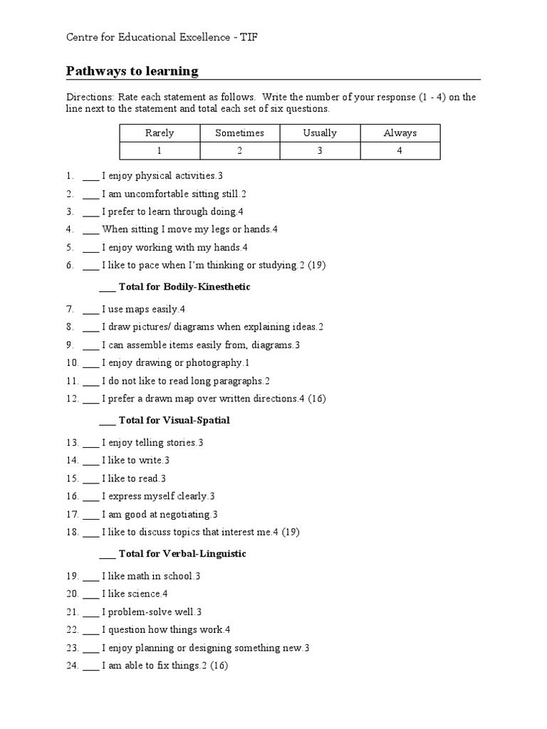 Pathways To Learning | PDF