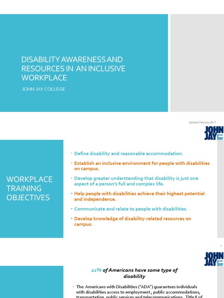Disability Awareness and Sensitivity Training Presentation | PDF Disability Awareness and Sensitivity Training Presentation | PDF