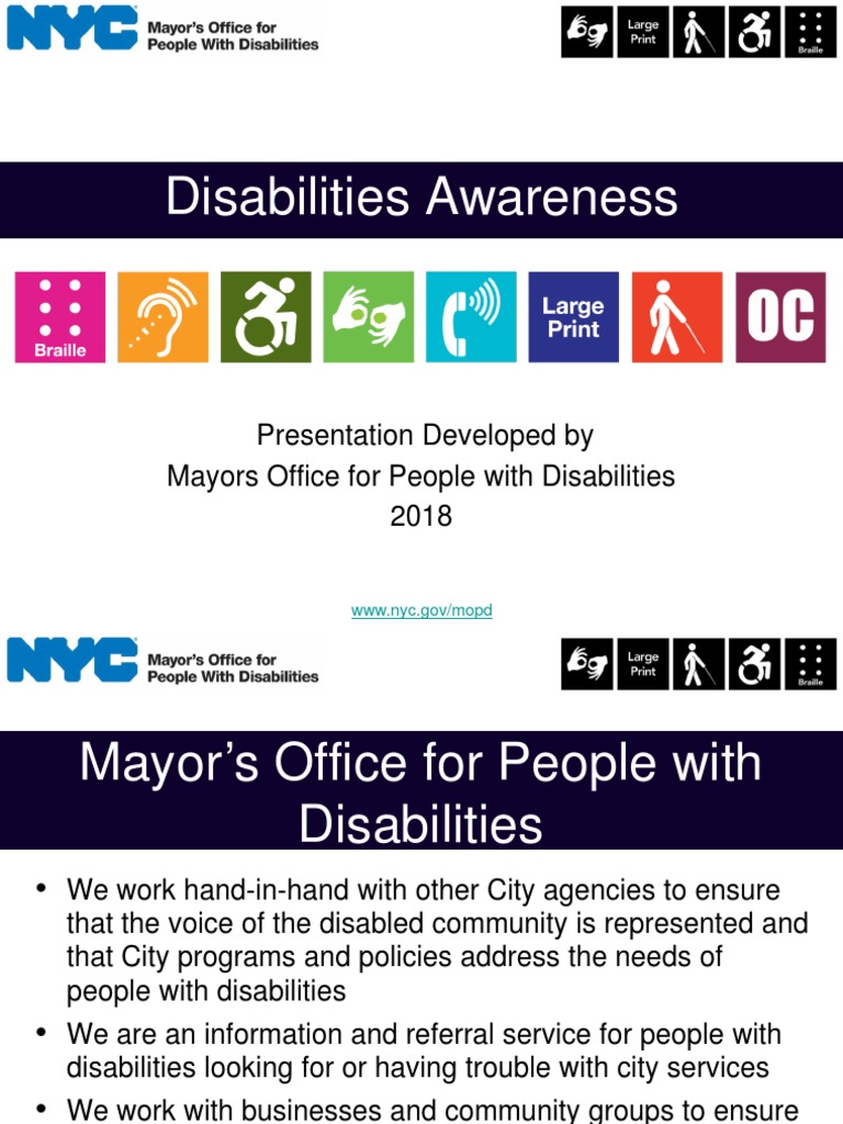 Disability Awareness Training | PDF | Visual Impairment | Disability