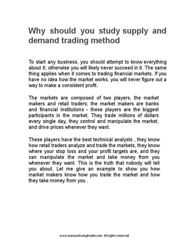 Mod 2 - Lesson 1 Why You Should Study Supply and Demand | PDF Mod 2 - Lesson 1 Why You Should Study Supply and Demand | PDF