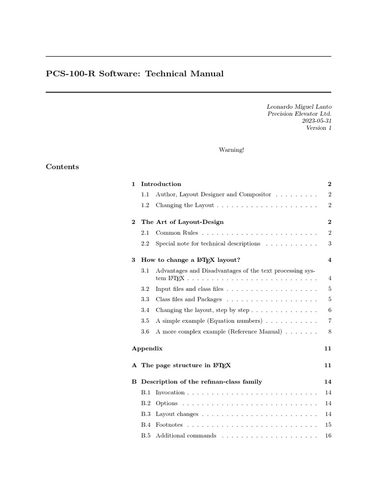 Refman Format Technical Reference Manuals | PDF