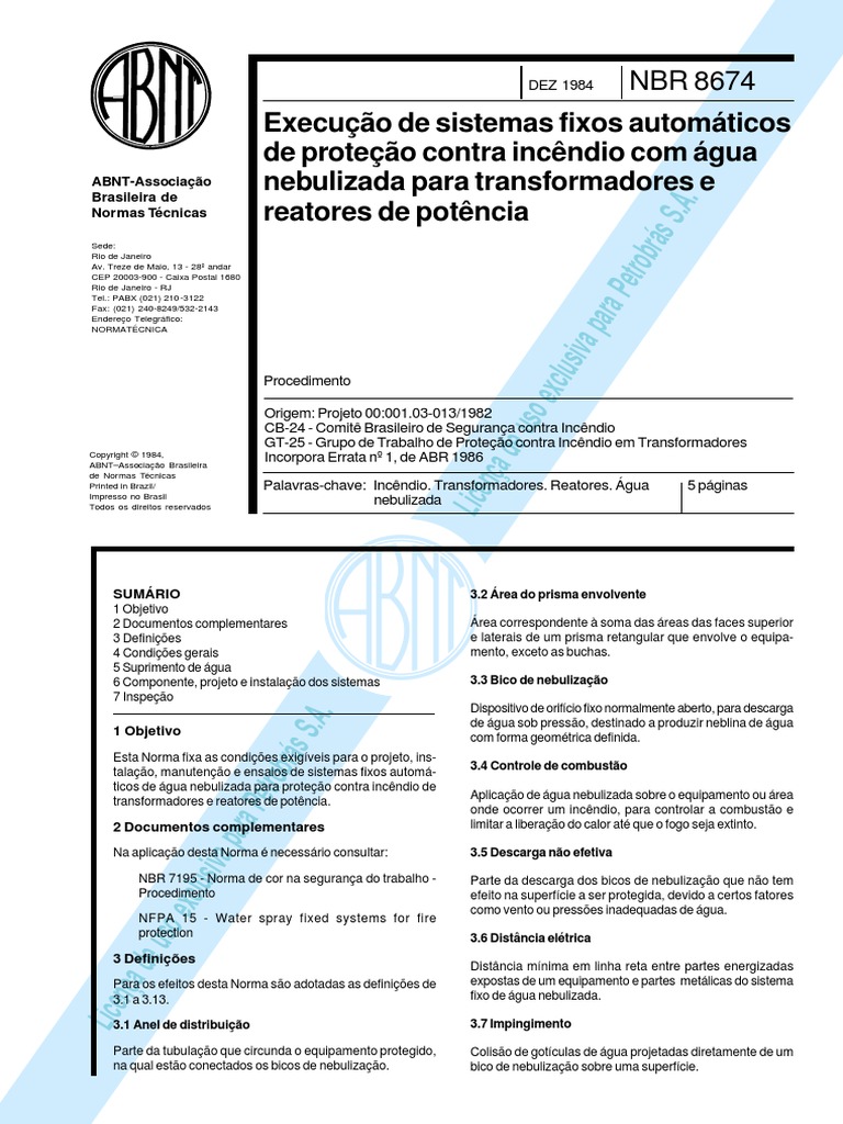 NBR 8674 | PDF