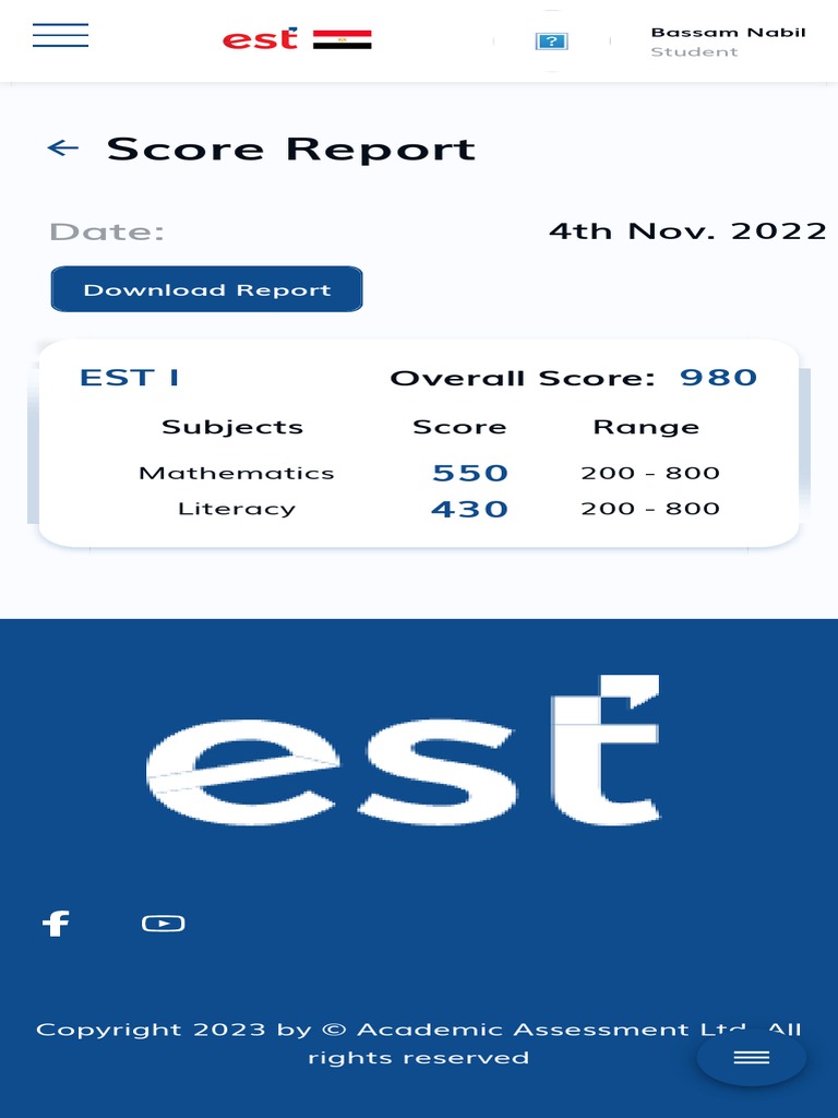 EST Score | PDF
