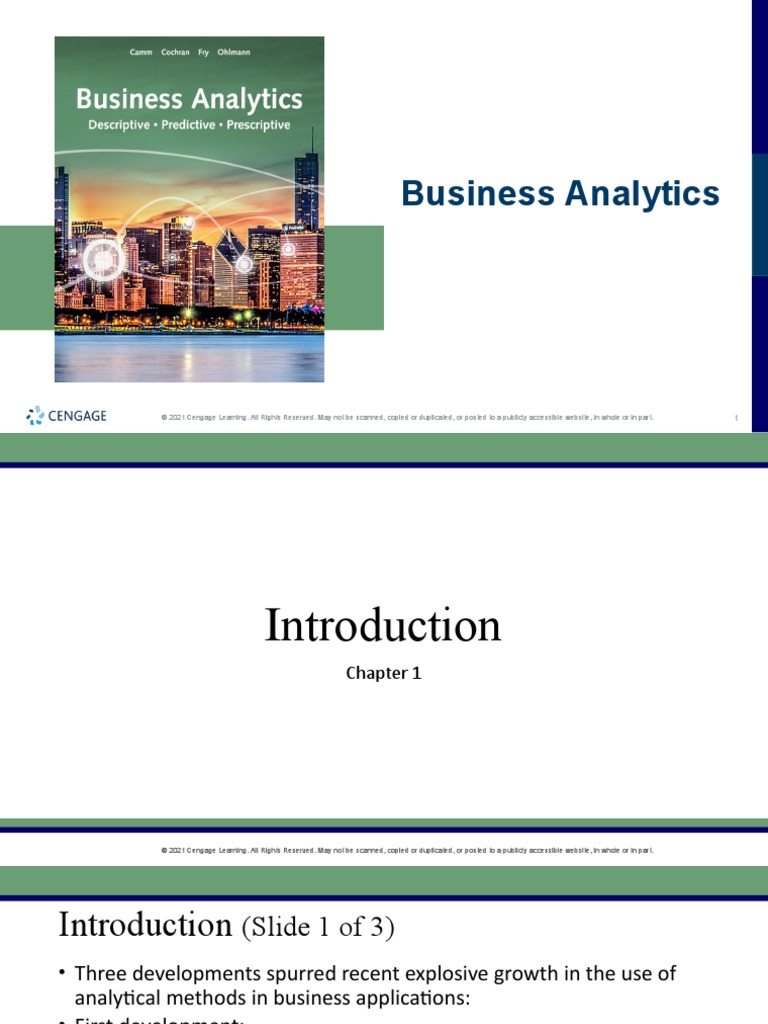 Camm 4e Ch01 PPT | PDF | Business