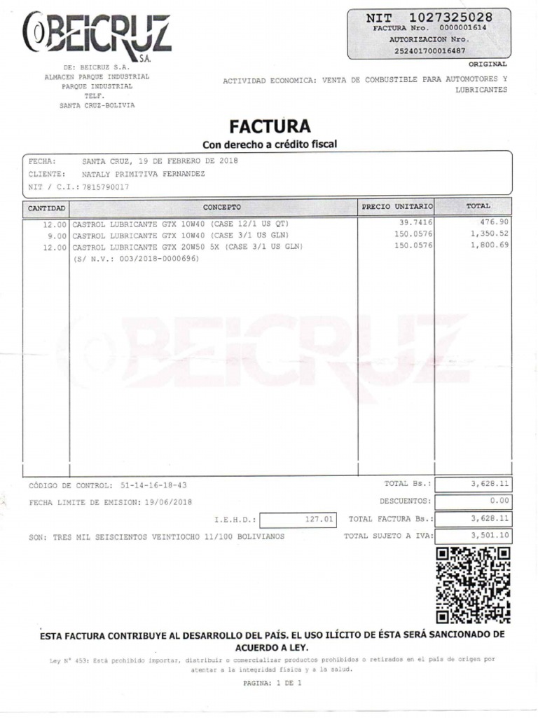 Factura Con Iehd | PDF