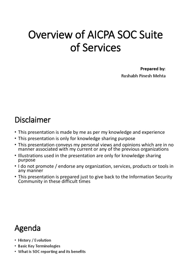 AICPA SOC System and Organization Controls Reporting 1682753669 | PDF