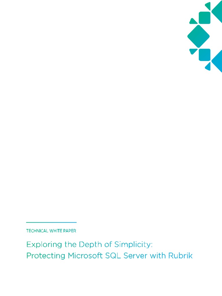 Protecting SQL Server with Rubrik Solutions | PDF | Databases | Backup
