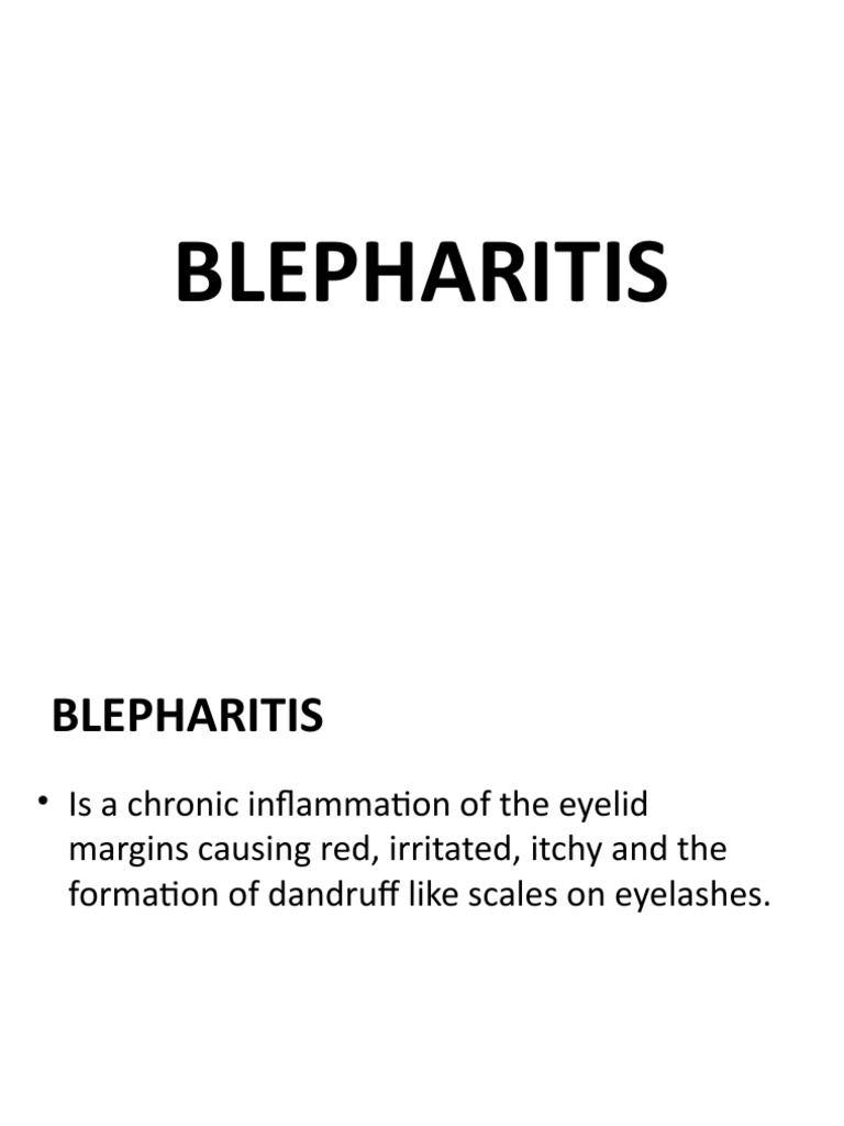 Managing Itchy Red Eyelids: Blepharitis | PDF