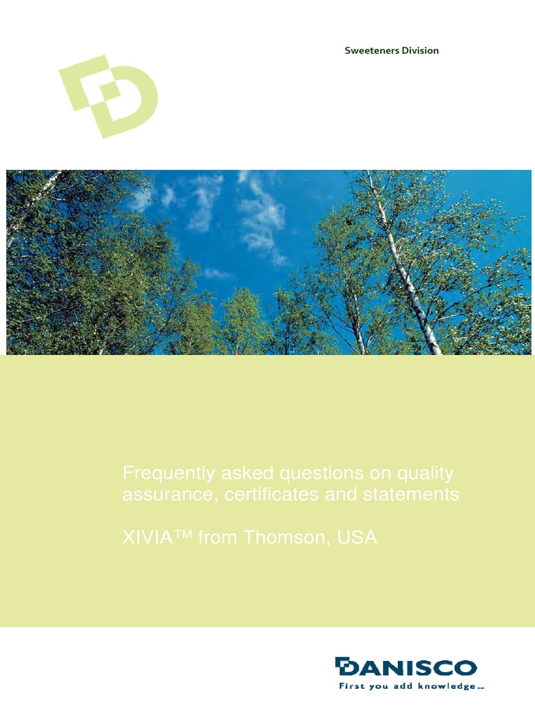 1다니스코 자료 faq-xivia-thompson-usa | PDF | Packaging And Labeling ...