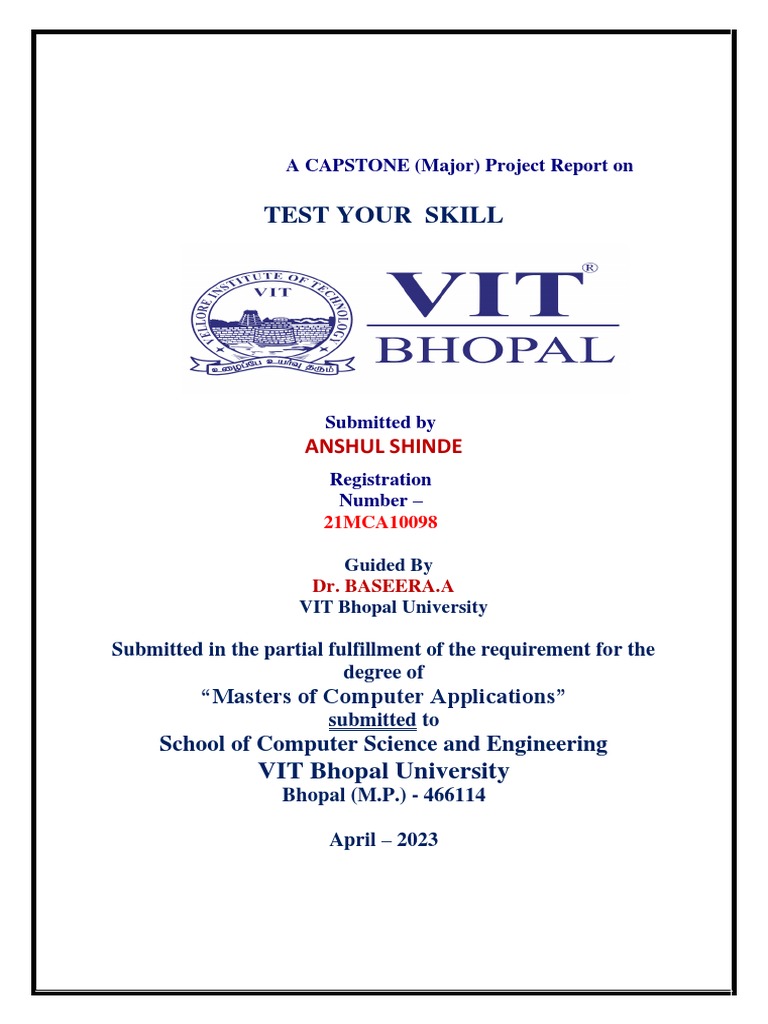 Anshul's Project Report | PDF