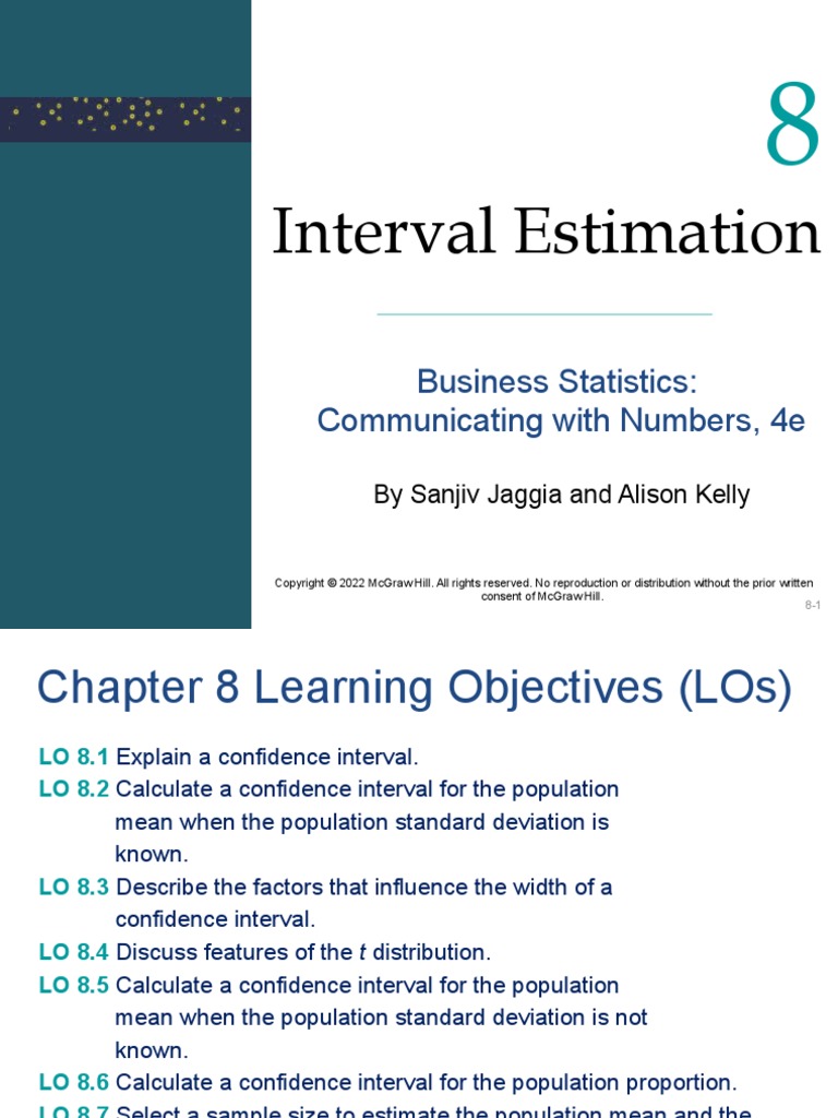SCM 200 - Ch. 8 Powerpoint | PDF | Standard Deviation | Confidence Interval