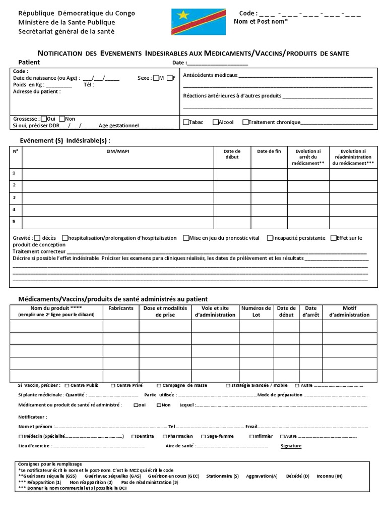 Fiche de Notification MAPI - 180616 | PDF | Développement personnel | Bien-être