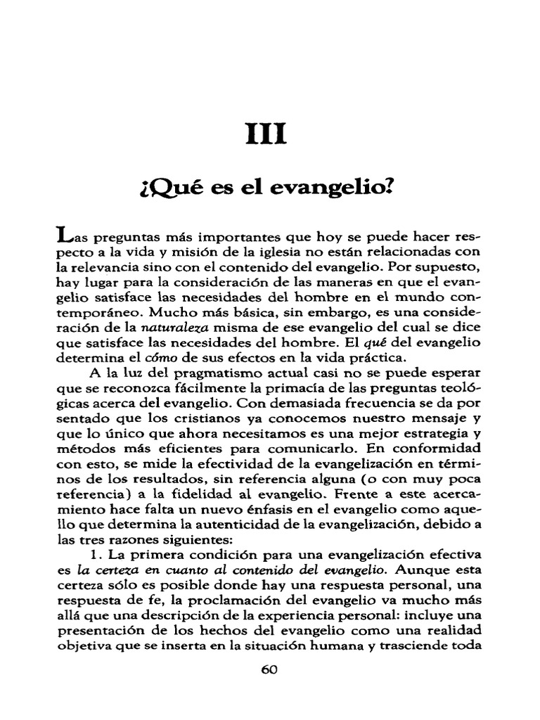 Que Es El Evangelio - De C. René Padilla. René Padilla | PDF | Jesús ...