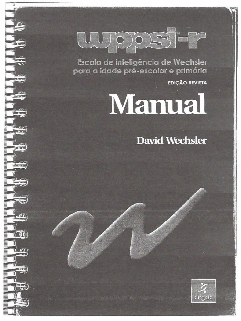 Wppsi R Manual | PDF