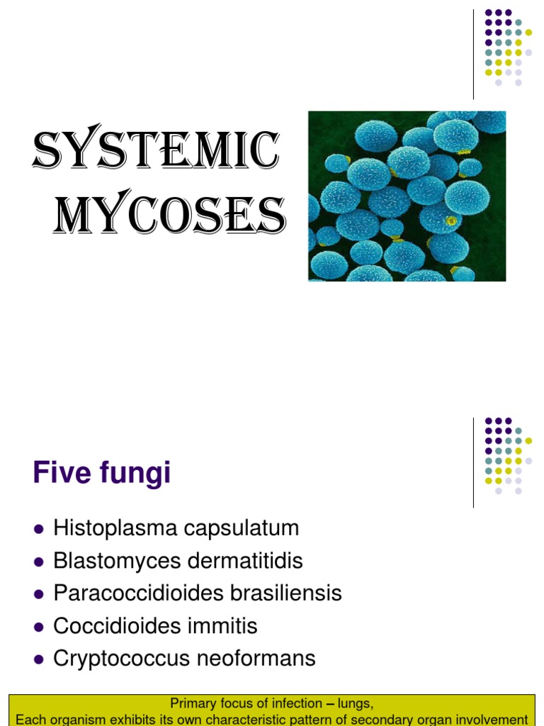 Systemic Mycoses | Microbiology | Medical