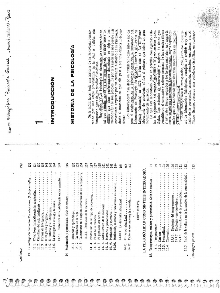 Psicología General Davini Salluzzi Rossi | PDF