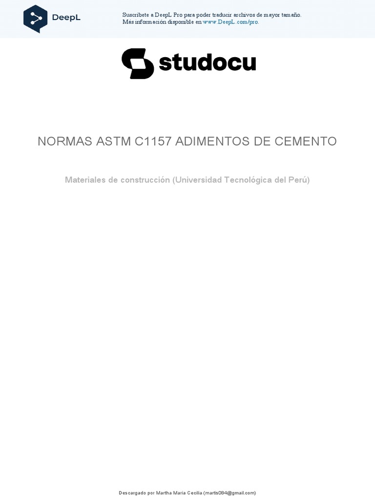 Normas Astm c1157 Adimentos de Cemento Es ES | PDF