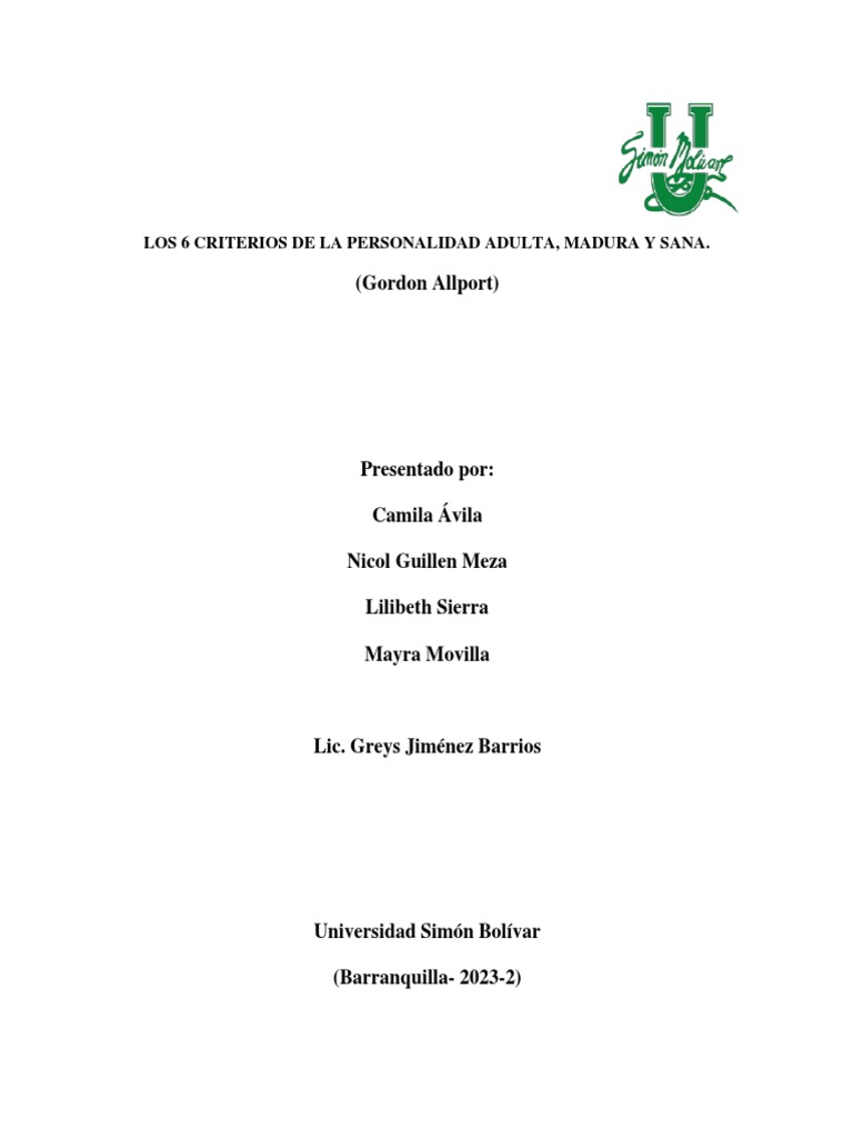 6 Criterios.. | PDF