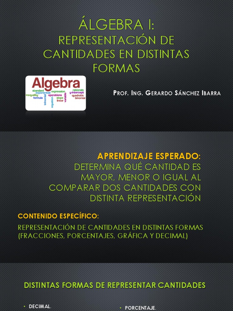Representación de Cantidades Decimales | PDF | Porcentaje | Notación