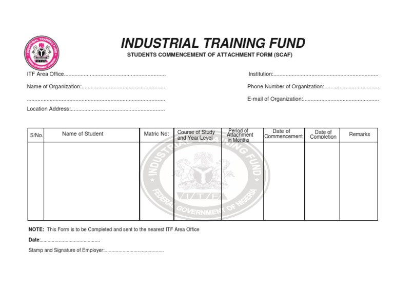 SCAF Form | PDF | Career & Growth