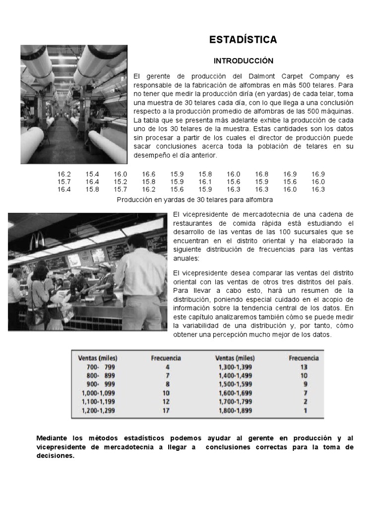 Teoria Estadística Parte I (Act. 1-3) | Descargar gratis PDF | Estadísticas | Muestreo ...