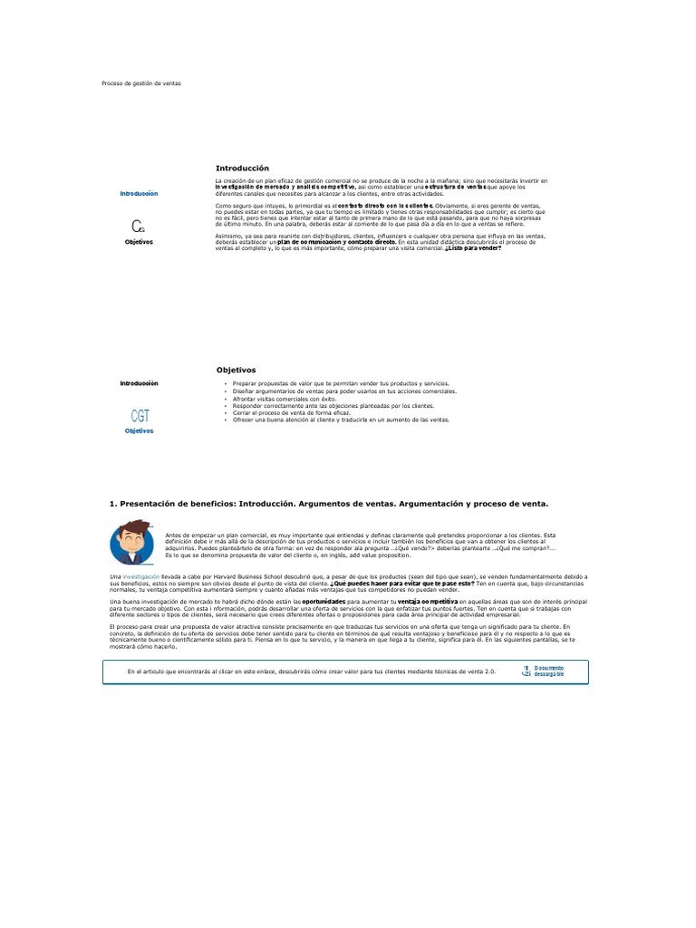 Proceso de Gestión de Ventas | PDF