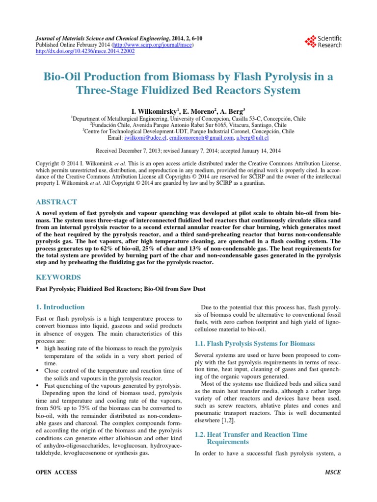 Bio Oil Production From Biomass by Flash | PDF | Science & Mathematics ...
