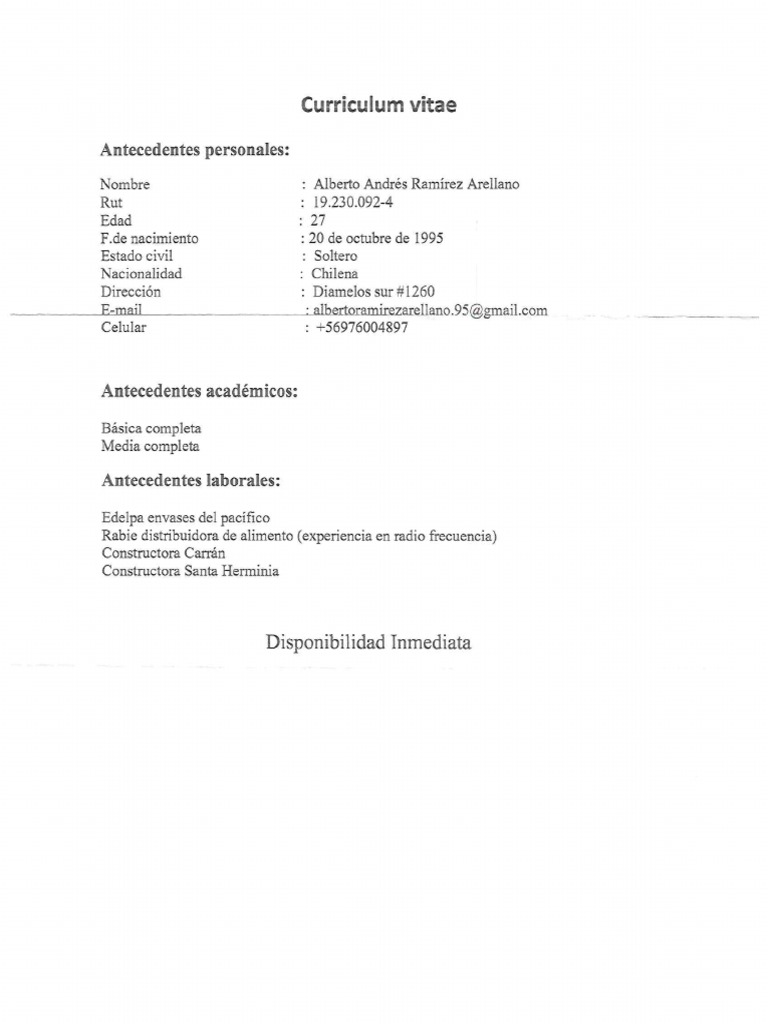 CV Alberto Ramirez | PDF