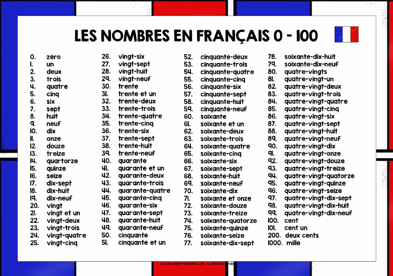 Les Nombres de 0 À 99 | PDF