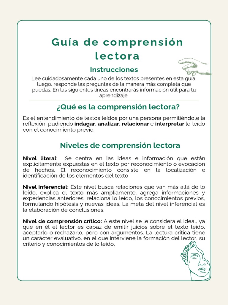 Guía de Comprensión Lectora | PDF | Comprensión lectora | Thomas Edison